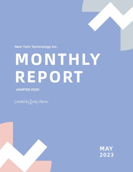 Report Maker: Design an Awesome Monthly Report Online in Minutes ...